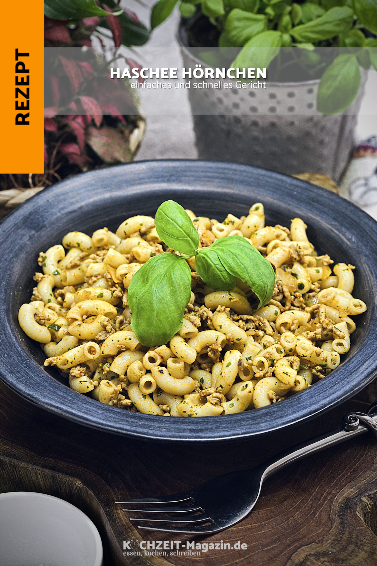 Haschee Nudeln, kostengünstig und sättigend, Feierabendküche