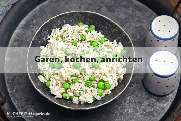 Reis mit Erbsen, Rezept und Unterschiede zu Risi Pisi erklärt